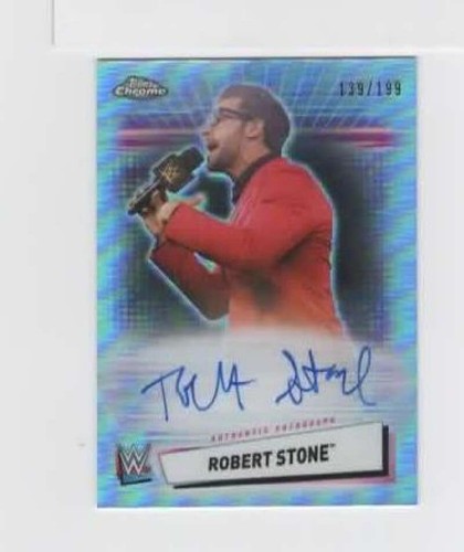 2021 Topps Chrome WWE Autograph Refractor #A-RS Robert Stone AUTO /199 ...