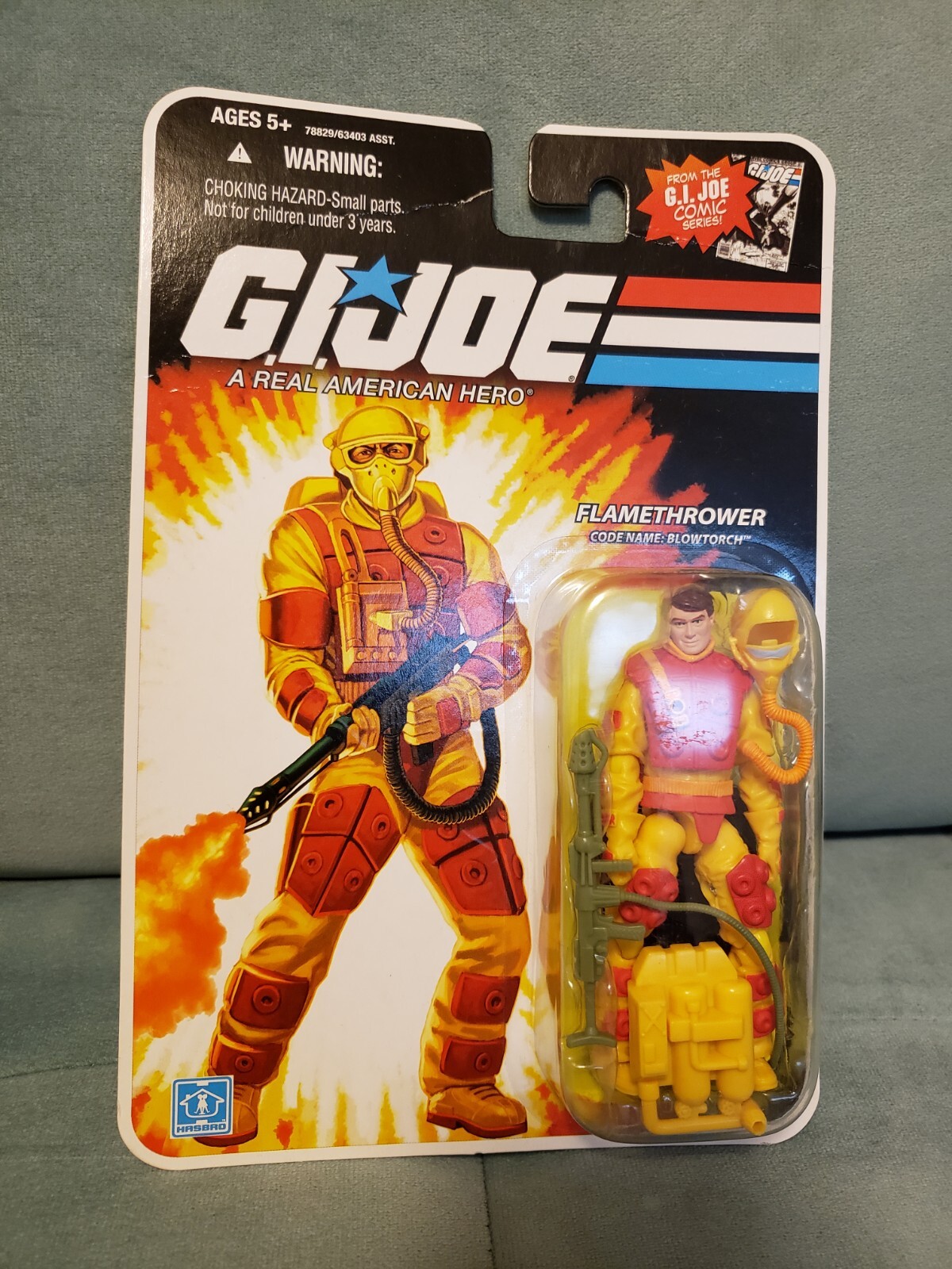 2008+Hasbro+Gi+Joe+25th+Flamethrower+Blowtorch+Action+Figure for sale ...