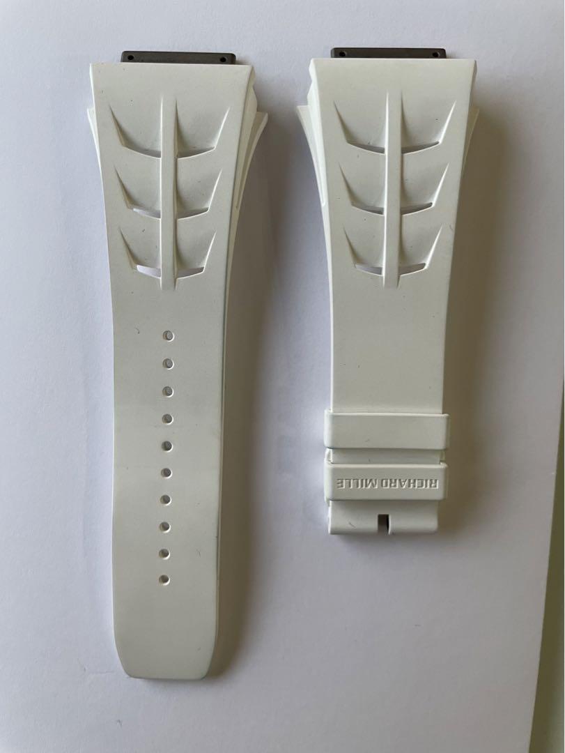 Genuine Richard Mille rubber watch belt for RM11 White - Gem