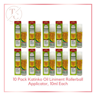 10 Pack Katinko Oil Liniment Rollerball Applicator, 10ml Each | eBay