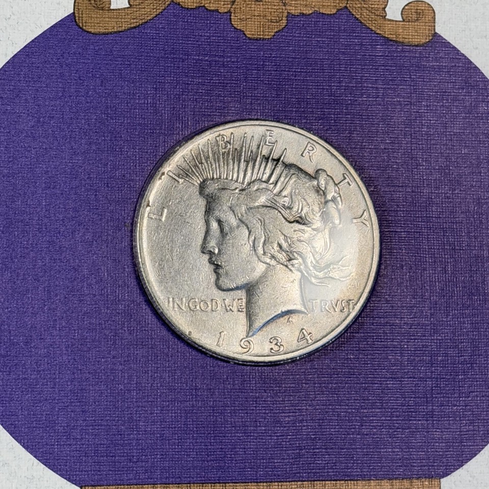 1934 S Peace Silver Dollar Securities & Exchange Comm. Historic Stamp ...