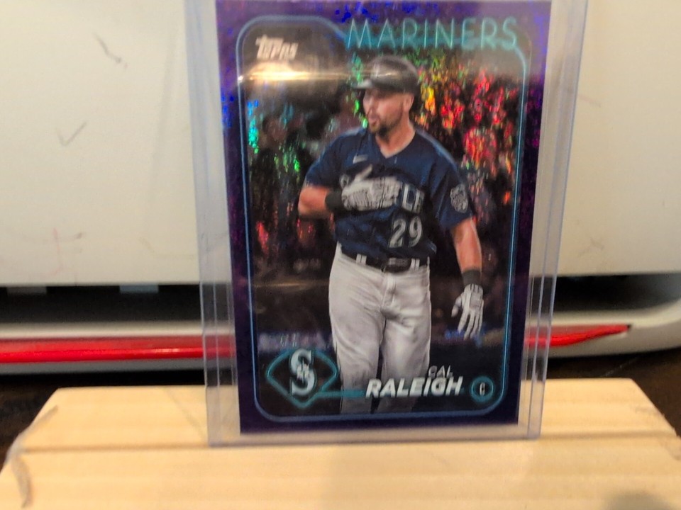2024 CAL RALEIGH 030/799 Topps Purple Foil Baseball Seattle Mariners ...