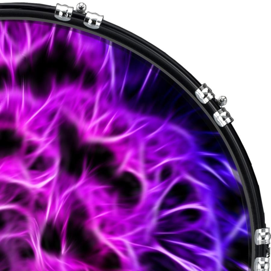 20" Custom Bass Kick Drum Front Head Graphical Graphic Neon Rose | eBay