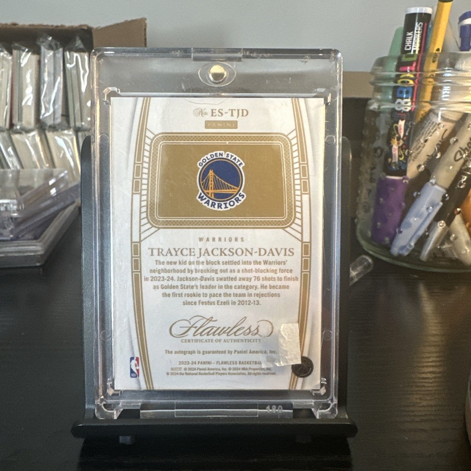 Trayce Jackson Davis 2023-24 Panini Flawless Rookie On Card AUTO 5/25 ...