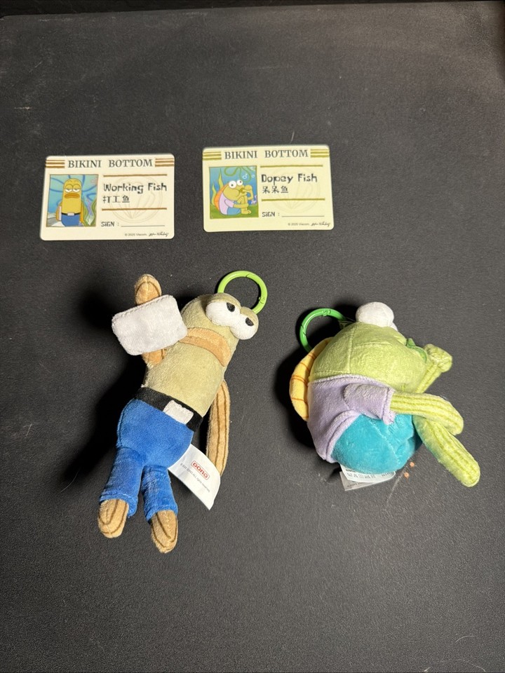 POP MART X SpongeBob Bikini Bottom Buddies Series Plush Dopey Fish ...