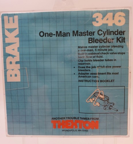 Thexton One-Man Master Bleeder Kit #346 Retired | eBay