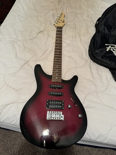 Rogue RR100 Rocketeer Electric Guitar - Wine Burst 656238022583 | eBay