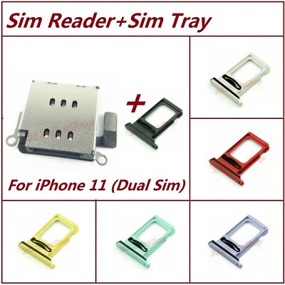 OEM Dual Sim Card Reader Holder Slot Insert Module Flex Sim Tray For ...