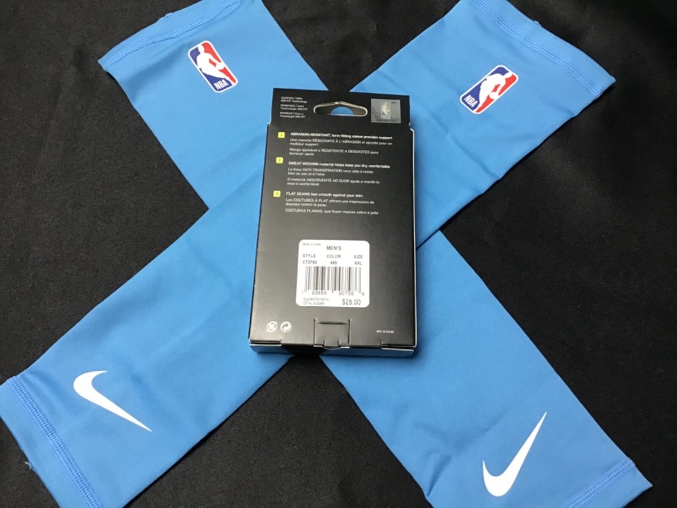 Nike NBA Elite Basketball Arm Sleeve Set in Box Choose Colors and Sizes ...