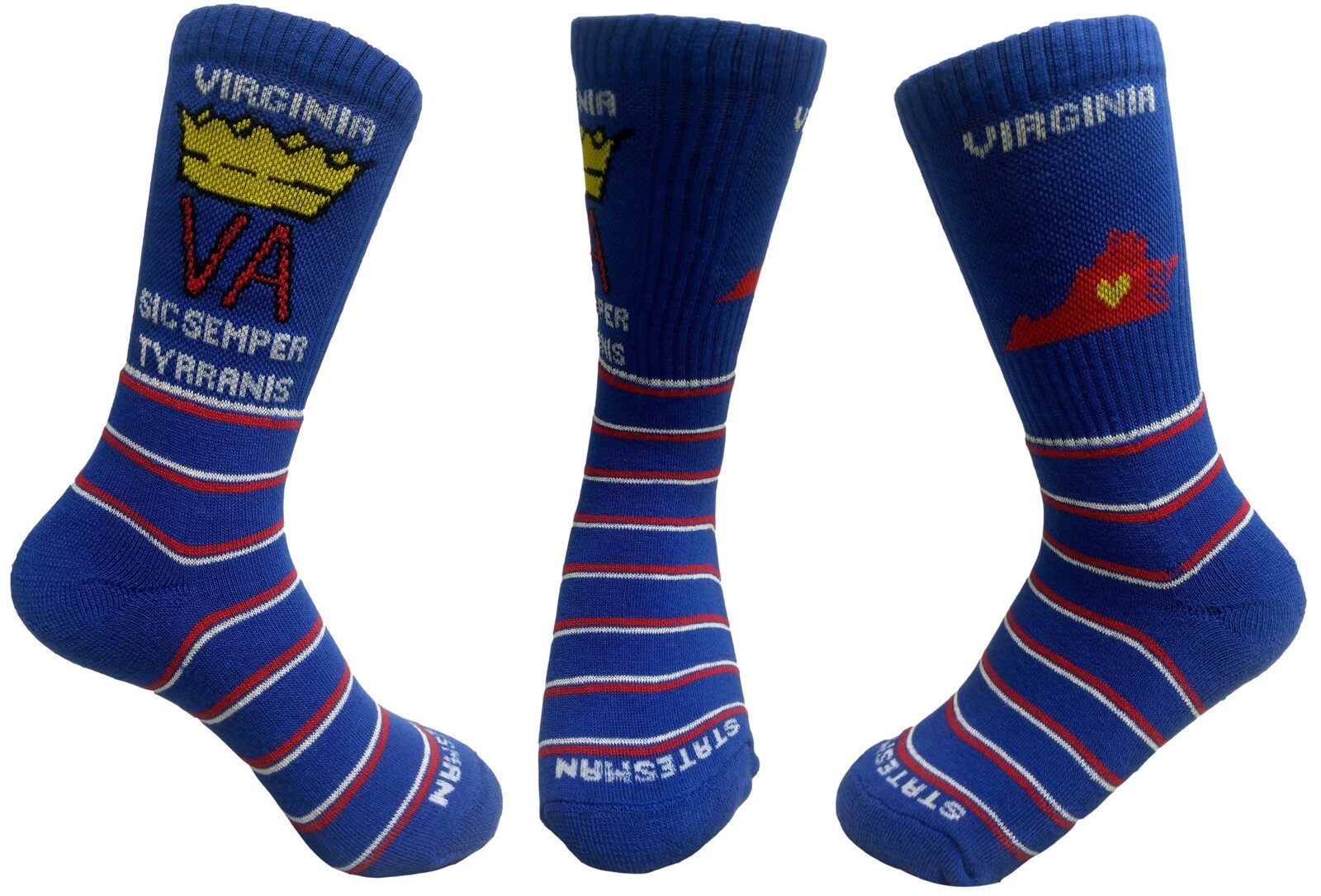 Virginia VA State Flag Socks Large 10-12 LDS Missionary Elder Statesman ...