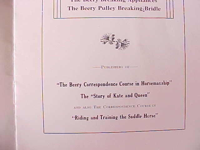 1910 JESSE BEERY RUNABOUT OHIO SPEEDSTER HORSE BUGGY ADVERTISING ...