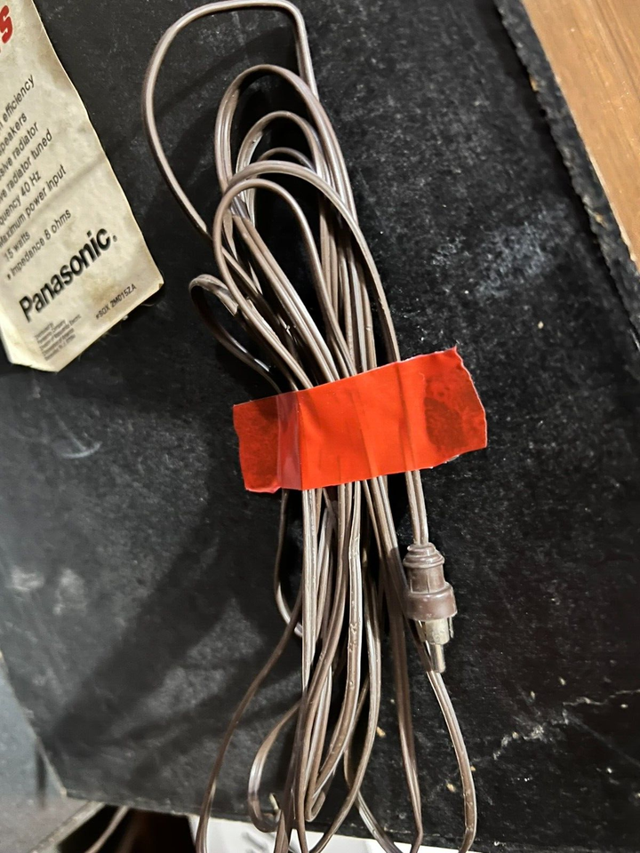 Pair of Vintage Panasonic Thrusters 18" Stereo Speakers w/Wires 1960s ...