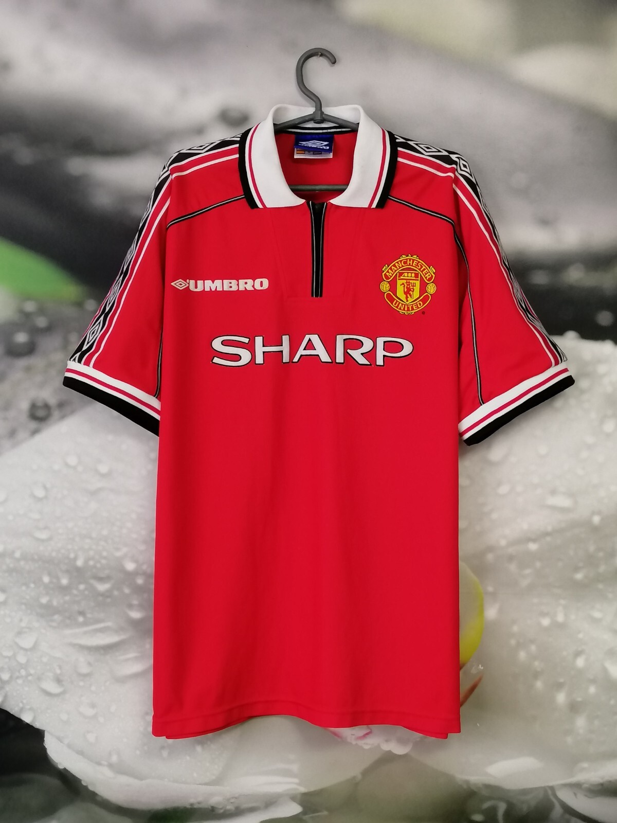 Manchester United MU 1998 - 2000 home vintage shirt j… - Gem