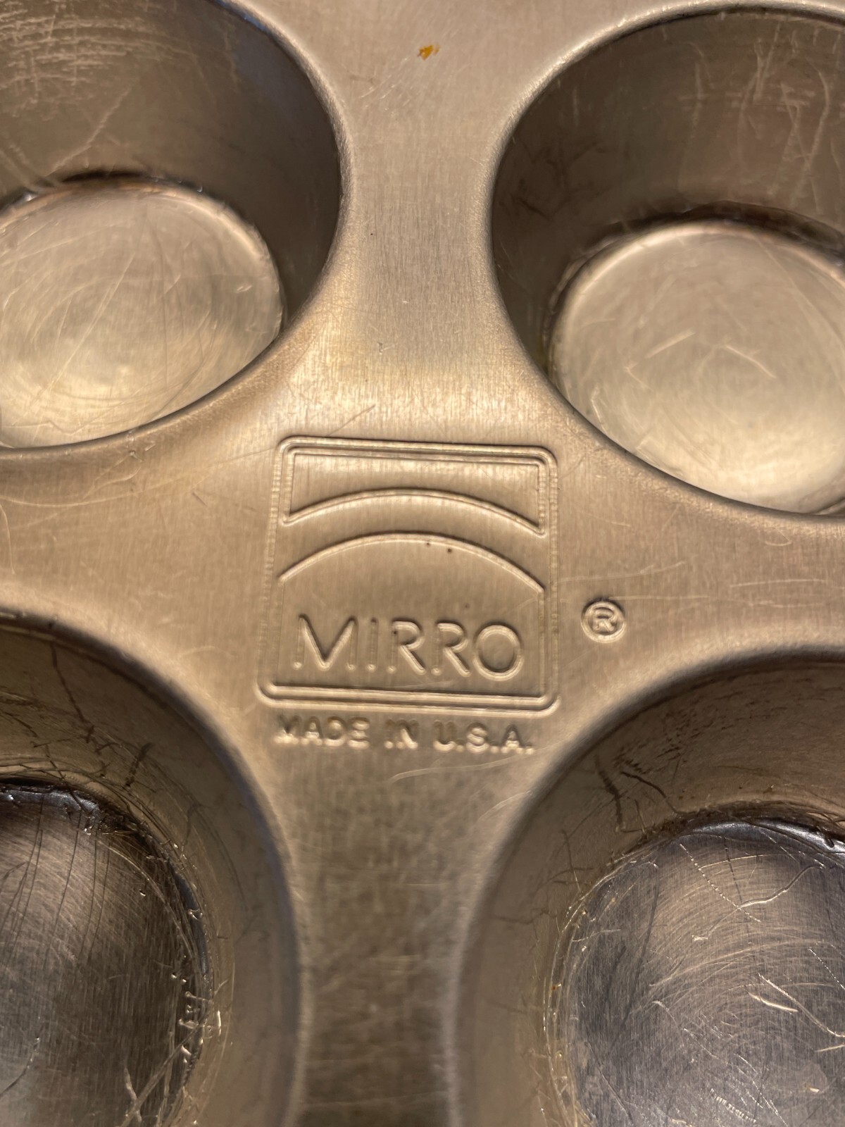 2 Mirro Mini Muffin Cupcake Pans Aluminum 2” 12 Cup Kitchen Baking Tins ...