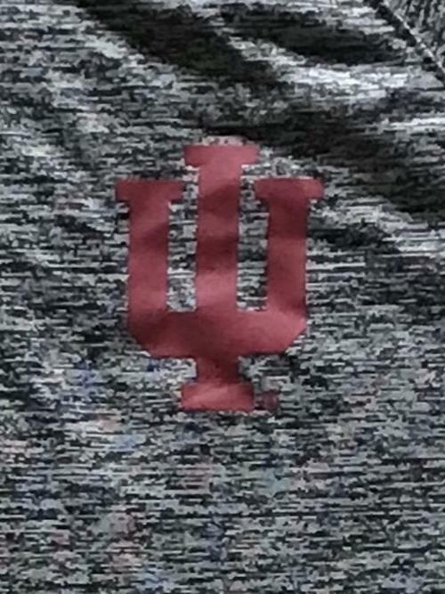 IU Men's Colosseum Indiana University Pullover Top Black Grey Size ...