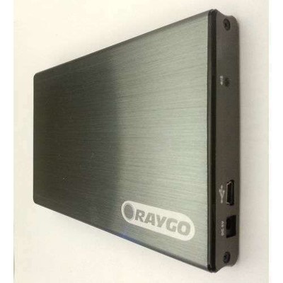 New Raygo 2.5" SATA HDD/SSD Enclosure USB 2.0 LED Plug & Play Aluminum ...