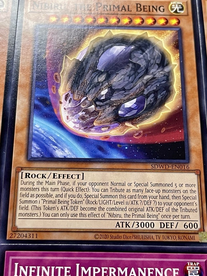 3x Infinite Impermanence + 3x Nibiru, The Primal Being | NM | Yu-Gi-Oh ...