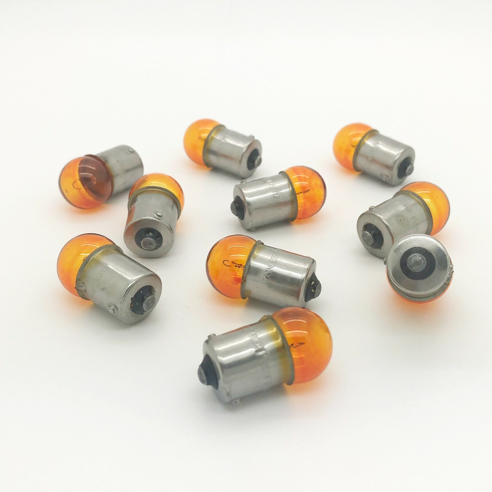 245 R10W Amber 12v 10w BA15S Bayonet Bulb 245A | eBay UK