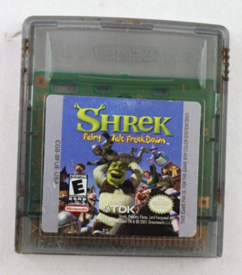 Shrek: Fairy Tale FreakDown (Nintendo Game Boy Color, 2001) GBC Cart ...
