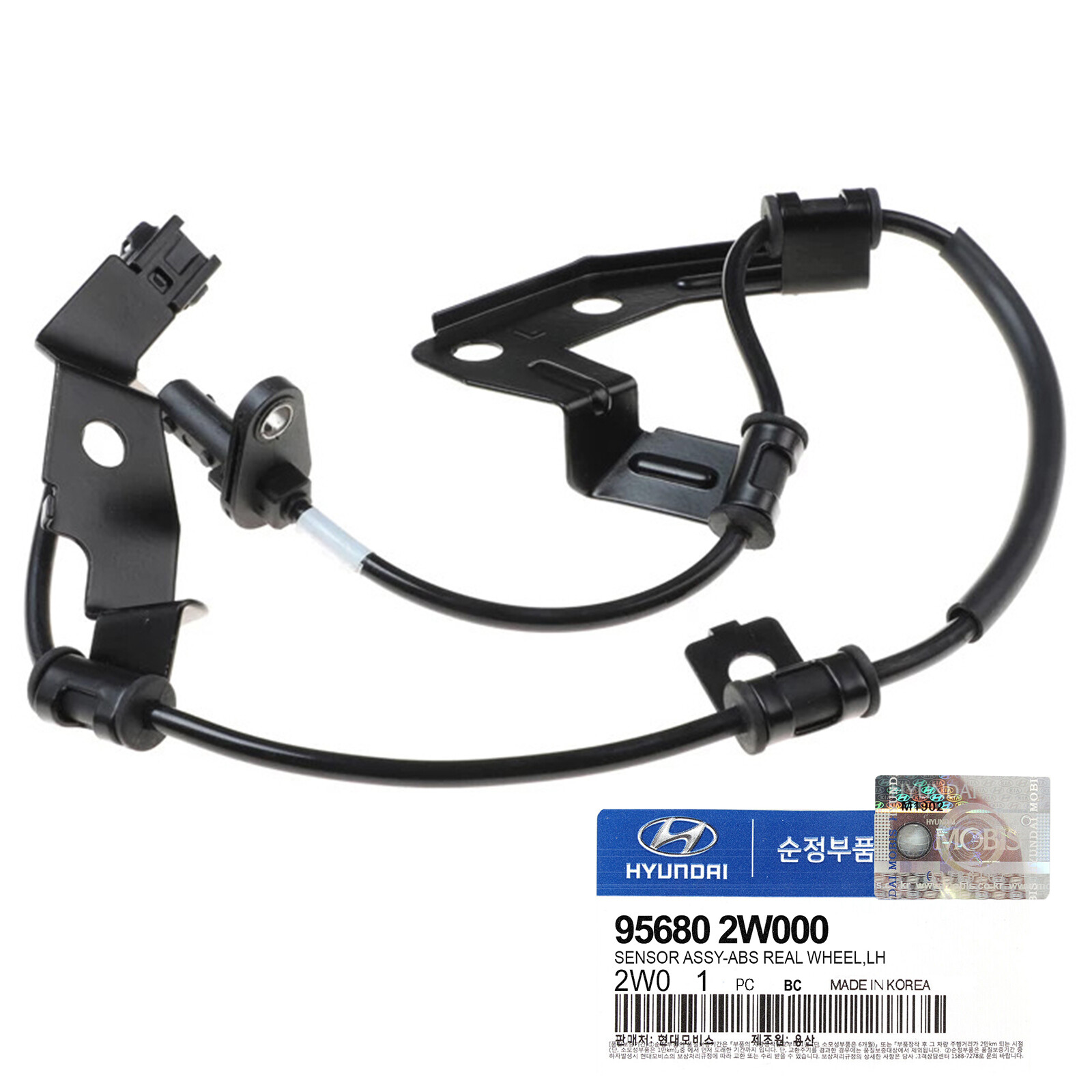 GENUINE 956802W000 Rear Left Wheel ABS Speed Sensor for Hyundai Santa ...