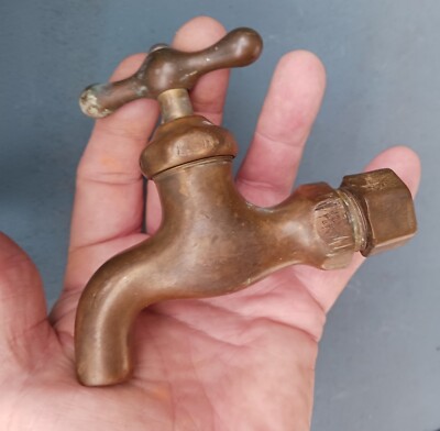 Antique Solid Bronze Water Spout Faucet Spigot Rustic Decor Garden | eBay