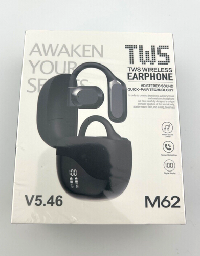NEW Tws M62 wireless earphone V5.46 BLACK | eBay
