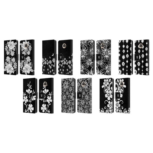HEAD CASE DESIGNS BNW FLORAL LEATHER BOOK WALLET CASE COVER FOR ...