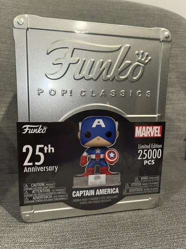 Funko Pop! Captain America 25th Anniversary Marvel 25000 Piece NYCC ...