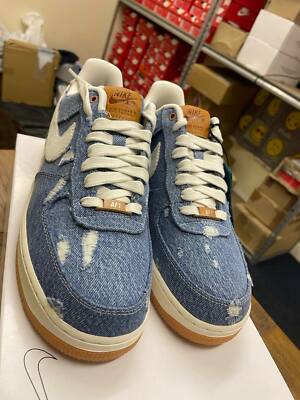 BNIB New Men Nike Air Force Levi's Nike By You ID Denim UK9 BNIB New Men Nike Air Force Levi's Nike By You ID Denim UK9