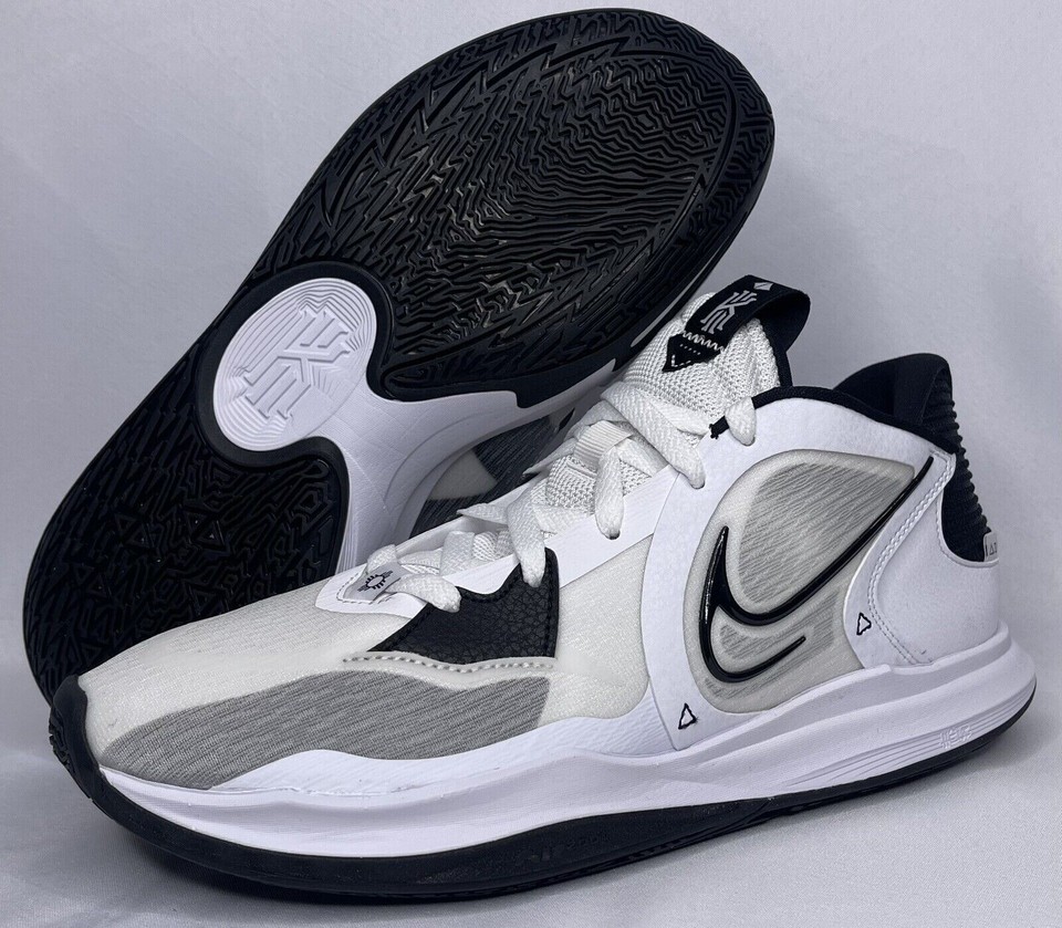 Nike Kyrie Low 5 TB Mens Size 14 White Black Team Basketball Shoes ...