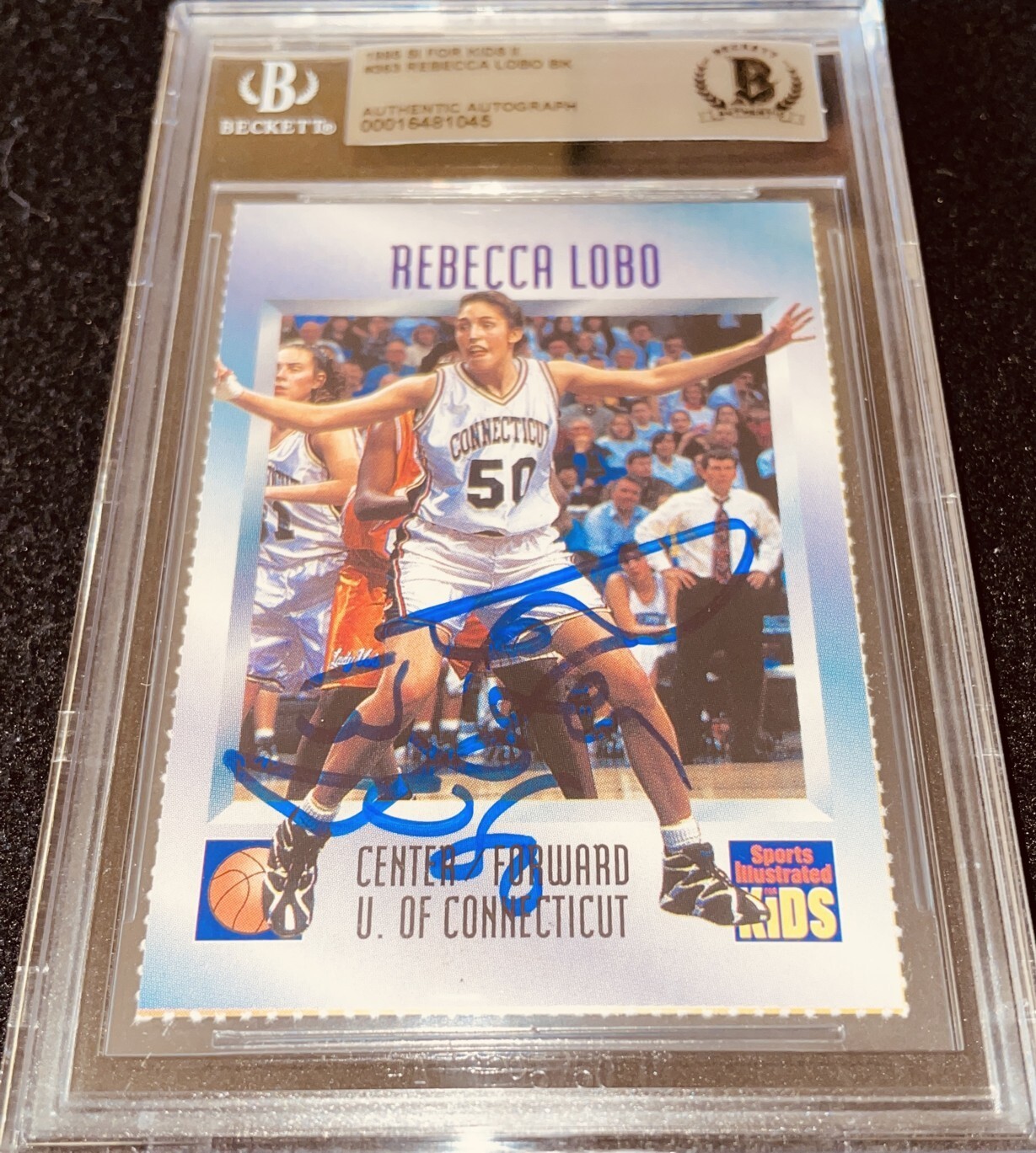Rebecca Lobo signed auto UConn 1995 Sports Illustrated for Kids Rookie ...