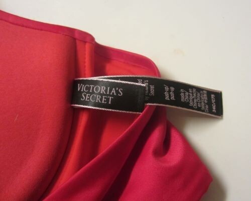 VICTORIA'S SECRET SET, SO OBSESSED RACERBACK PUSH-UP BRA, RED, 34C ...