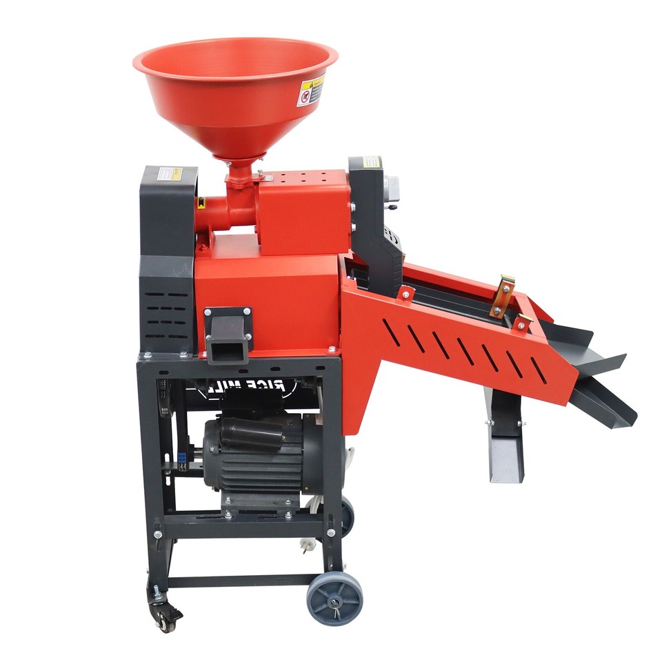 220V Millet Peeling Rice Milling Machine Upper 2.5mm & Lower 2.2mm ...