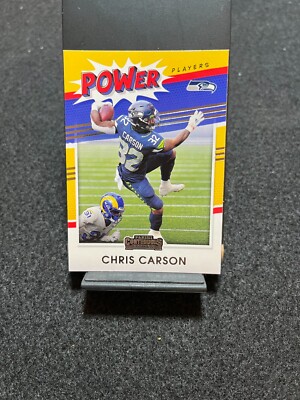 2021 Panini Contenders CHRIS CARSON #PP-CCA "Power Players" Insert ...