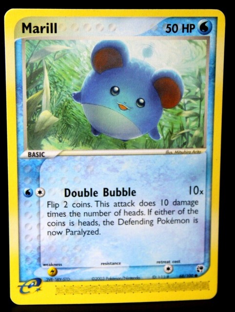 Pokémon TCG Marill EX Sandstorm 68 Regular Common for sale online | eBay