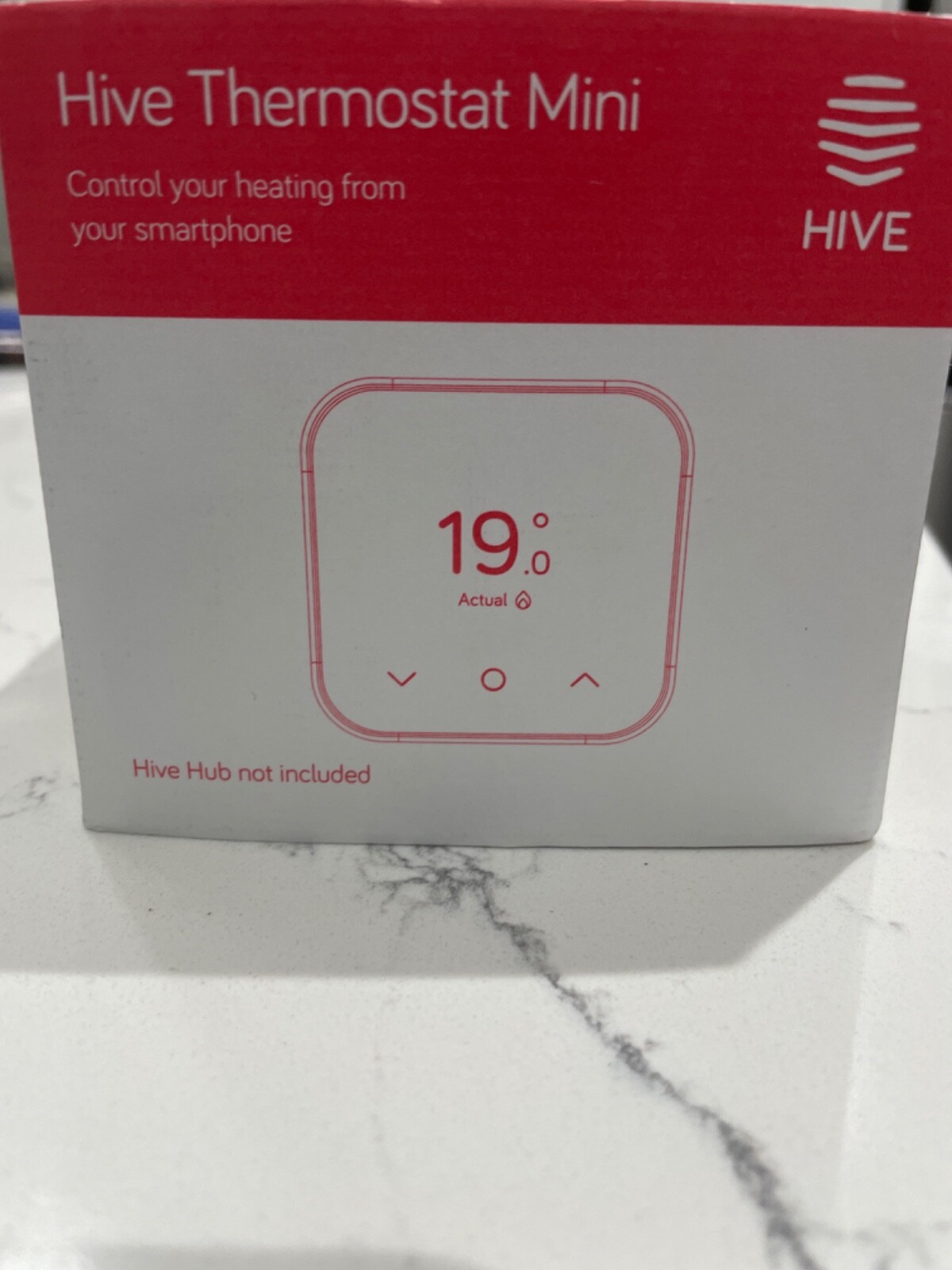 Hive Thermostat Mini Hubless Smart Thermostat - Black/White (852032 ...
