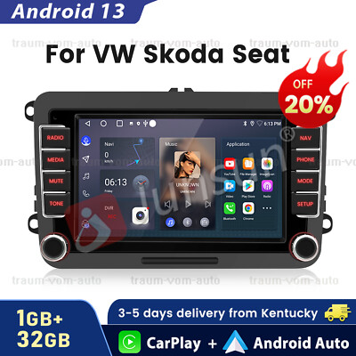 For VW Golf MK5 MK6 Jetta RCD330 Android Carplay Car Stereo Radio GPS ...