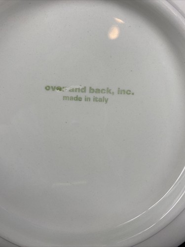 Over and Back, Inc. Large Serving Pasta Bowl 12 3/4” Made in Italy 🇮🇹 ...