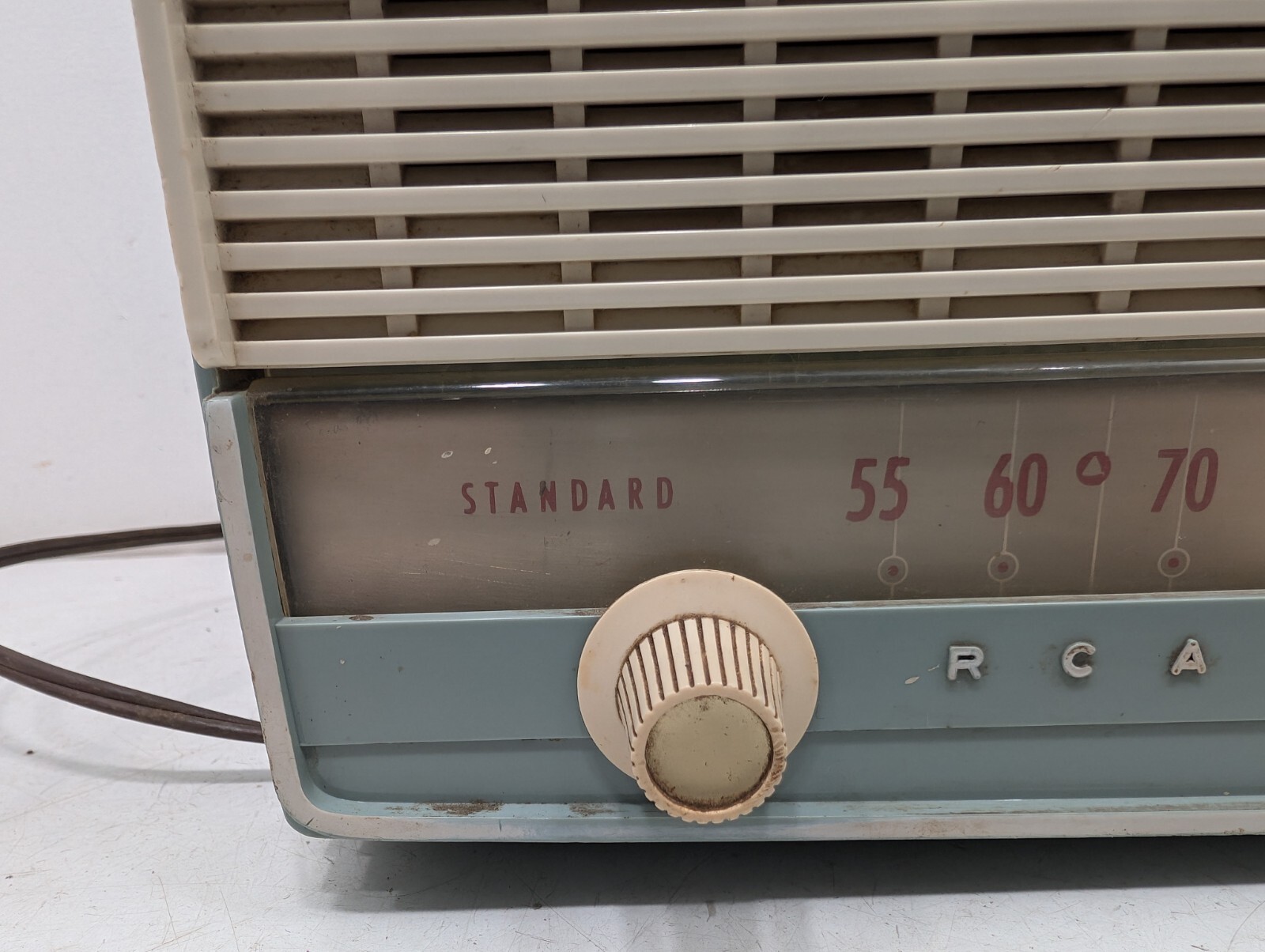 Mid Century RCA Victor X-5HE Blue Tabletop Radio MCM Atomic 1950’s ...