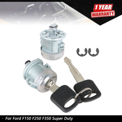 Door Lock Cylinder & Keys For Ford F150 F250 F350 Super Duty ...