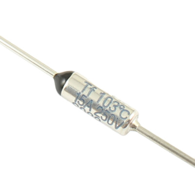 10Pcs FUJI Microtemp Axial Thermal Fuse 103℃ TF Cutoff 15A 250V FTF-S ...