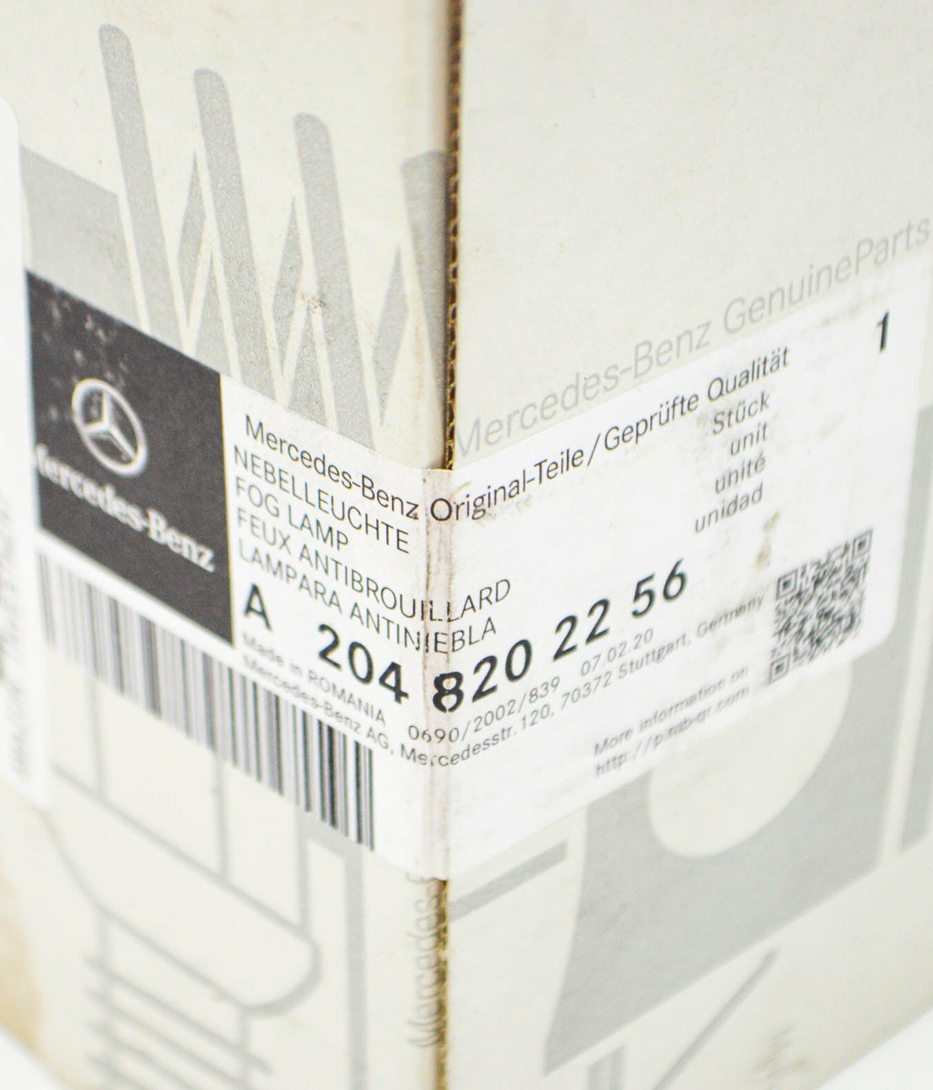 MERCEDES-BENZ C-CLASS W204 Front Right Fog Light A2048202256 NEW ...