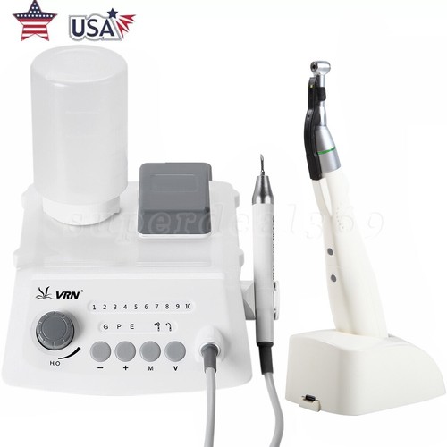 Dental Ultrasonic Scaler LED Piezo Scale Handpiece /Wireless LED Endo ...