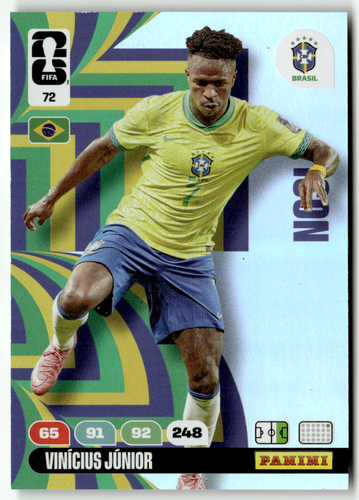 Panini FIFA World Cup Adrenalyn 2026 No. 72 Vinicius Junior Icon | eBay