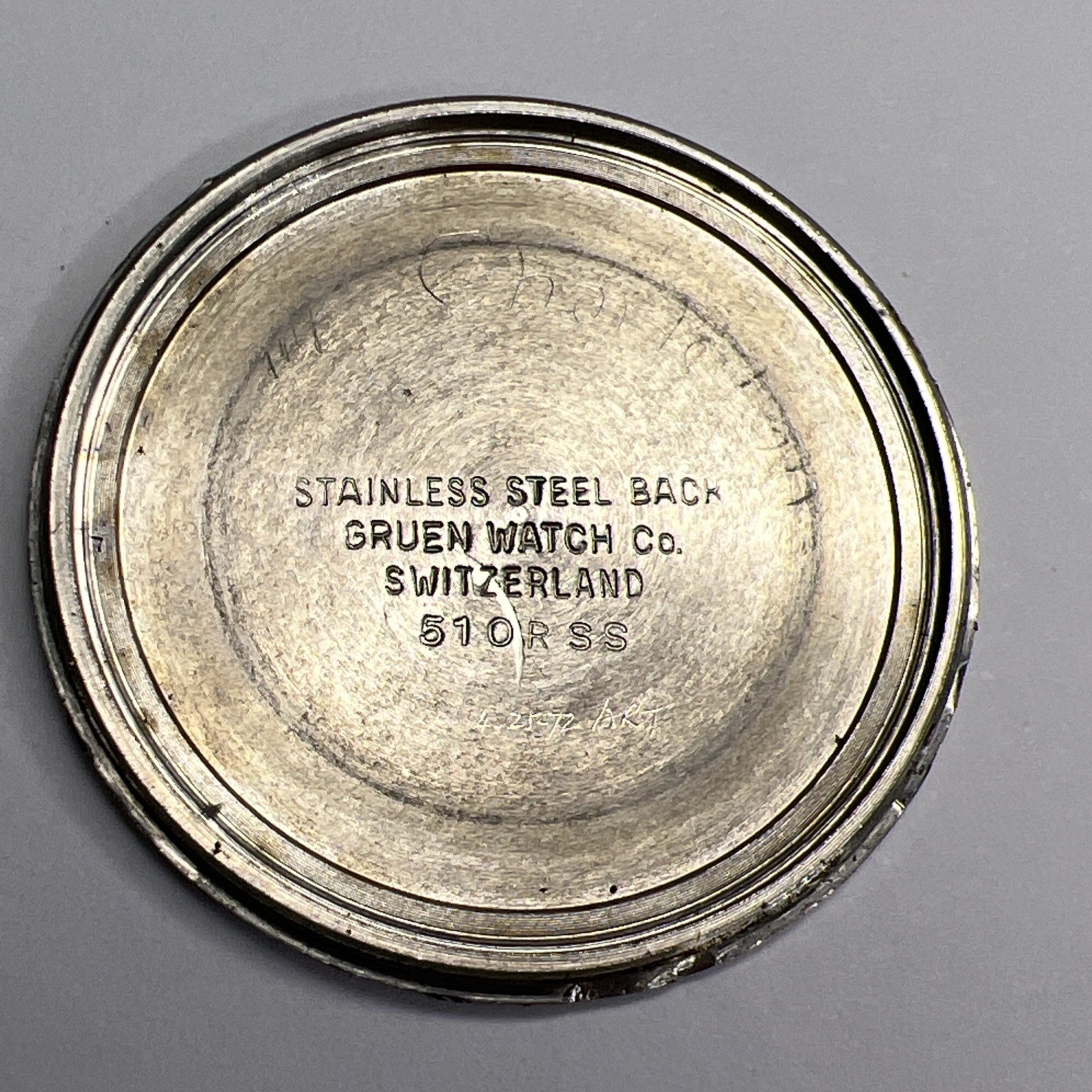 Vintage 35mm Gruen Precision Airflight Steel Watch w/ 510 RSS 17J Jump ...