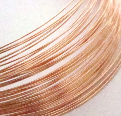 10ft 24 gauge Dead Soft 14k ROSE Gold Filled Round beading wire ...