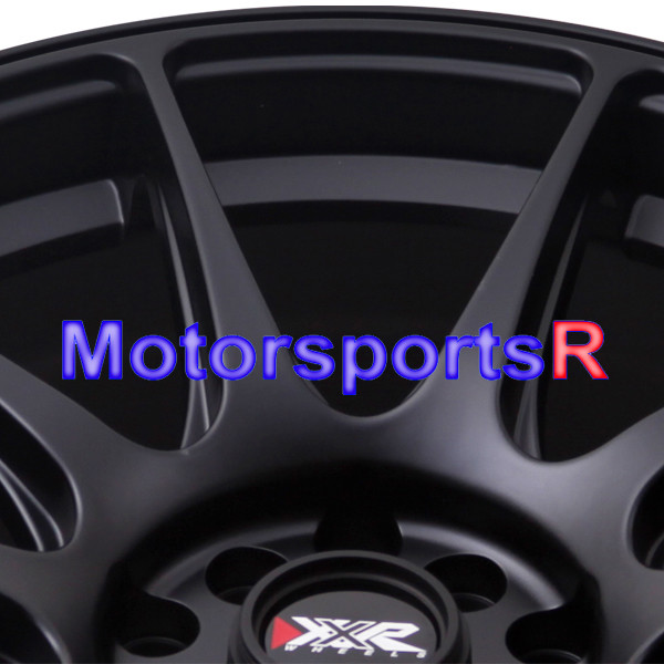 XXR 527 18 x 8 ET +42 Flat Black Rims Concave Wheels 5x112 5x4.25 5x108 ...