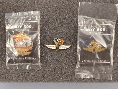 Indy 500 Licensed Pins, Lot of Three, Excellent Condition | eBay