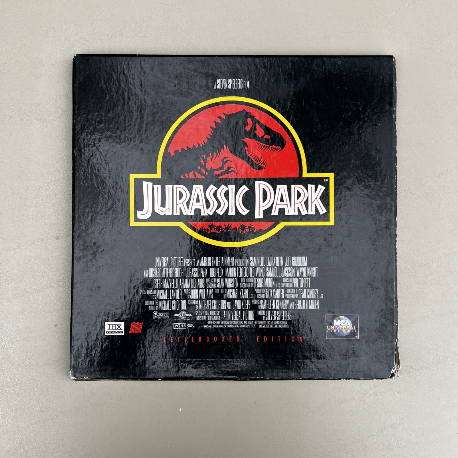 Jurassic Park Laserdisc 3-Disc Box Set, THX Letterboxed Edition STEVEN ...