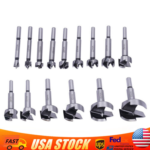 15PCS Professional Wood Forstner Drill Bit Set Metric 10-50mm High ...